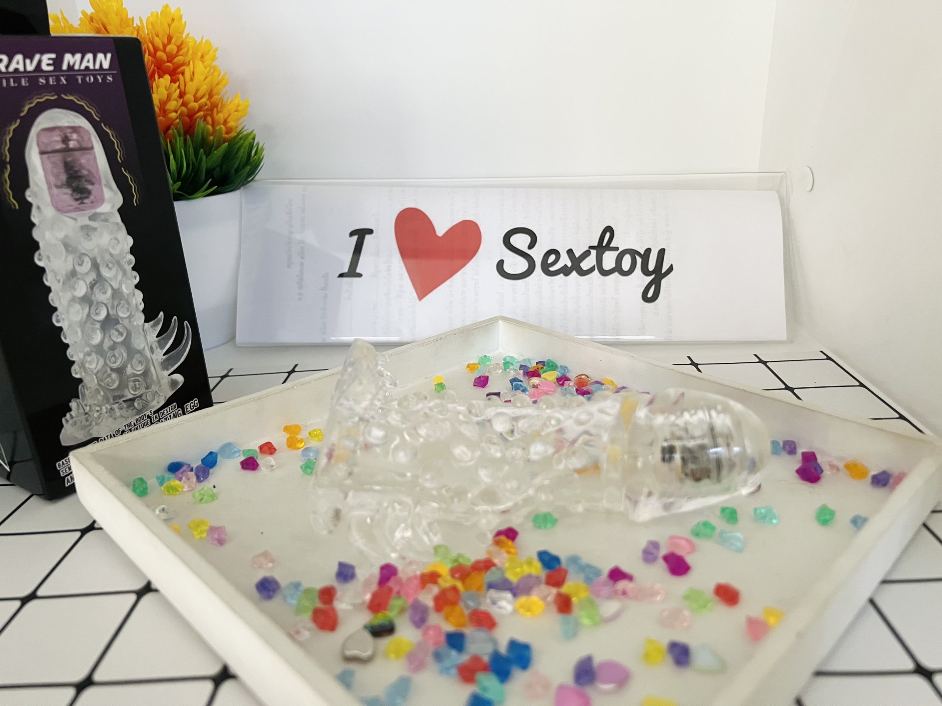 ปลอกเพิ่มขนาดแบบสั่น I Love Sextoy