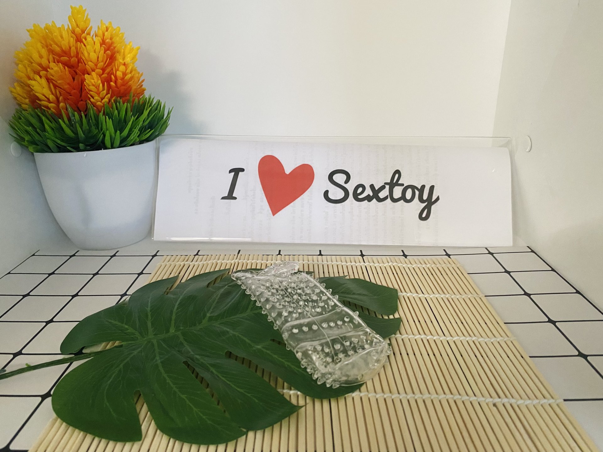 ปลอกหนามอ่อน I Love Sextoy